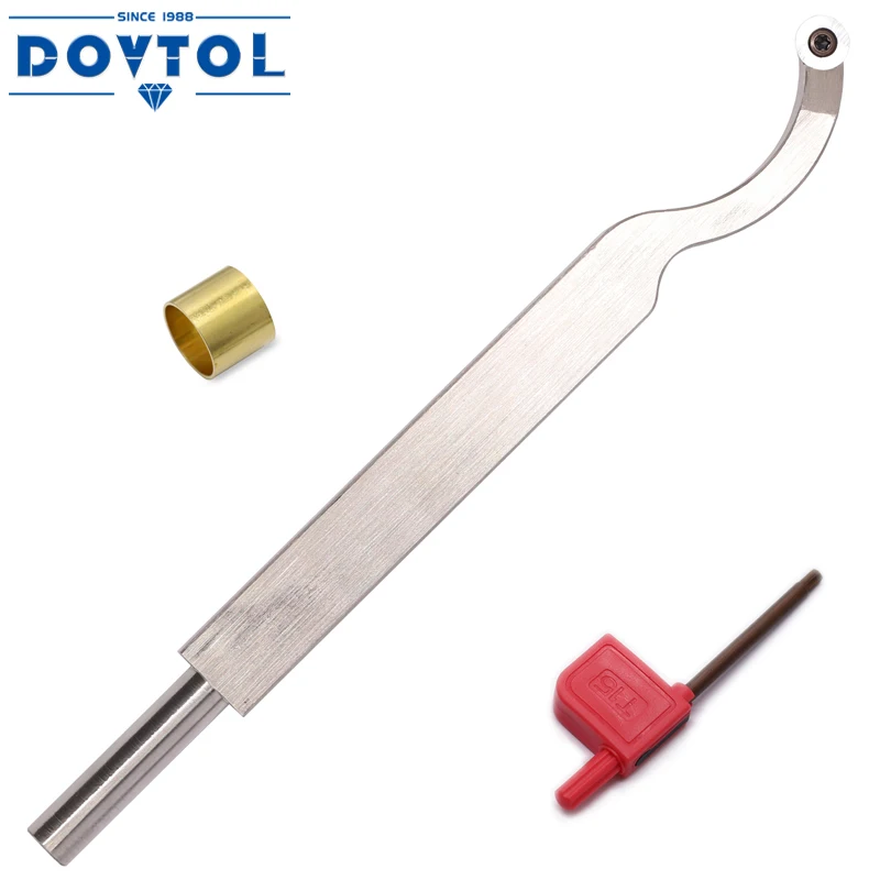 Wood Turning Tools Round12x2.5mm Carbide Insert Swan Neck Hollower Bowl ...