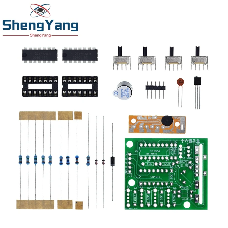 16-Music-Sound-Box-BOX-16-Board-16-Tone-Electronic-Module-DIY-Kit-Parts ...