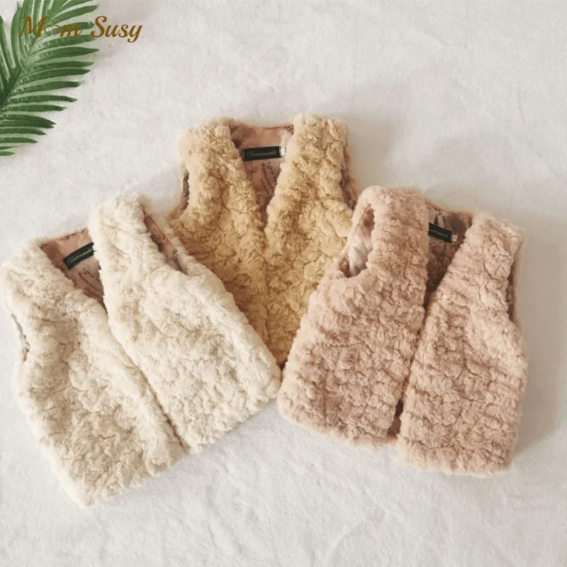 Fashion-Baby-Girl-Princess-Winter-Faux-Fur-Vest-Cotton-Padded-Child ...