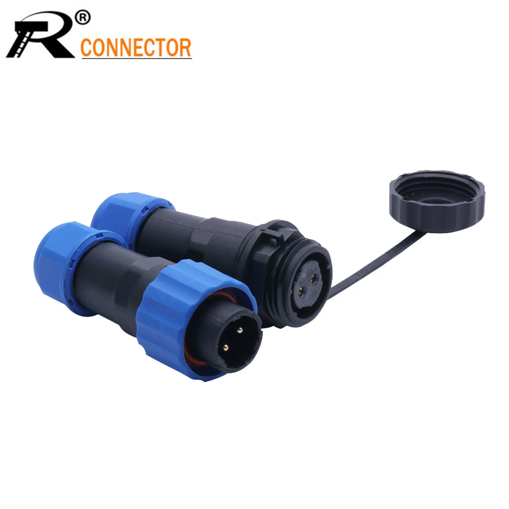 Juego de conectores de aviación SP16 impermeables IP68, conector macho ...