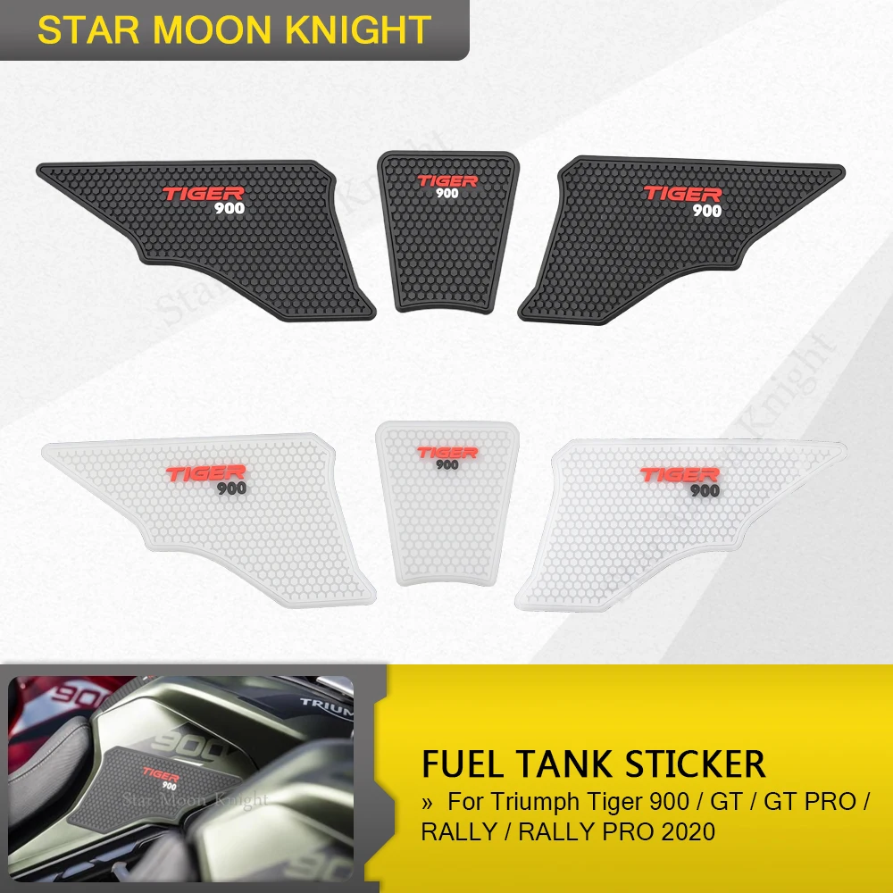 Motorcycle Non slip Side Fuel Tank Stickers Waterproof Pad Rubber ...