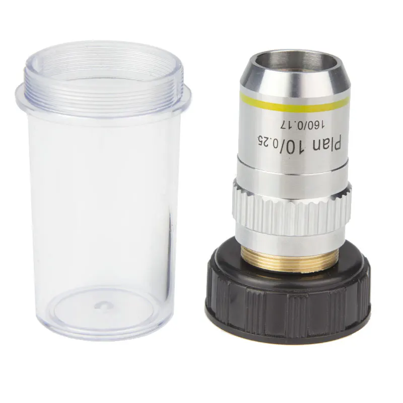 4x 10X 20x 40x 100x Plan Achromatic Objective lense Biological ...