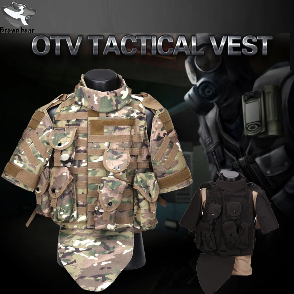 Tactical Heavy Duty Military Combat Safety Molle OTV Vest Body Armor ...