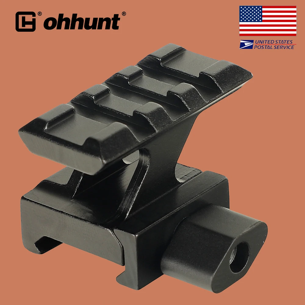 ohhunt Compact Red Dot Sight Riser Mount High Profile 3 Slots Picatinny ...