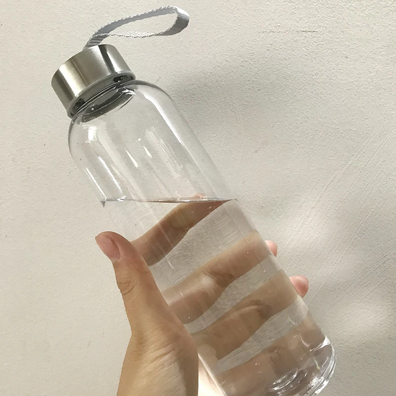 300-400-500ML-Plastic-Transparent-Round-Portable-Water-Bottles-Outdoor ...