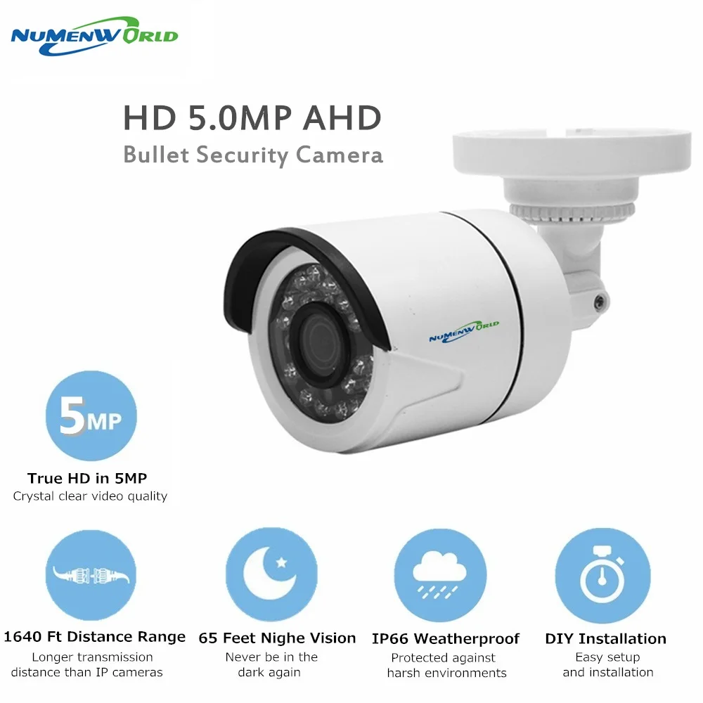 IP Camera Outdoor PTZ 5MP TVI Chipset HD 2.8mm CCTV Wide Angle ...