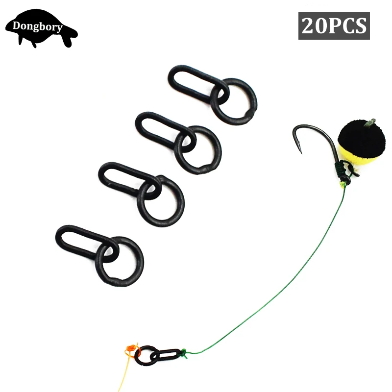 20pcs Carp Fishing Accessories Metal Rig Rings Micro Double Ring Carp ...