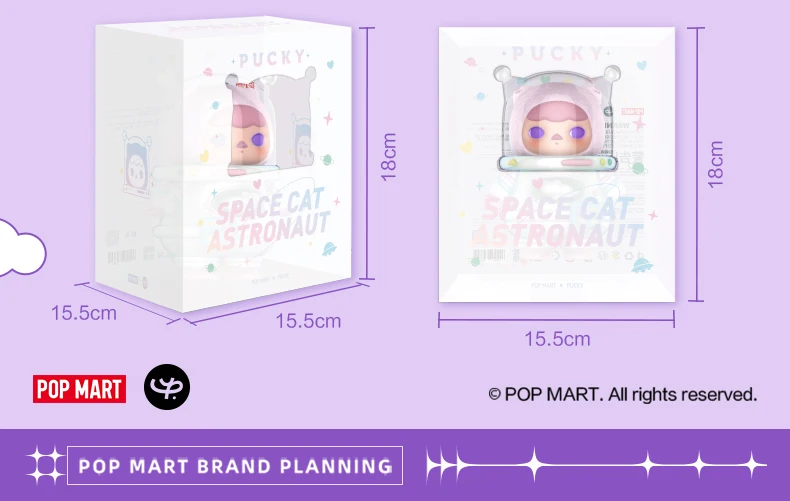 Pop Mart Pucky Planet Explorer-space Cat Astronaut Figuring Birthday ...