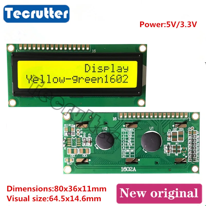 LCD1602 1602A LCD screen 1602 LCD module 16x2 character LCD screen 3V ...