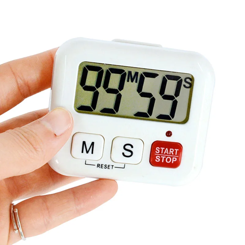 10pcs 자석 요리 주방 계란 키트 연구 실행 스포츠 소리 알람 시계 시간 타이머 디지털 Lcd 학교 카운트 다운 스톱워치