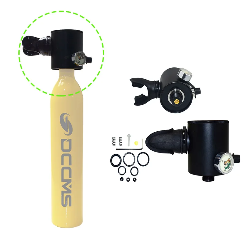 Mini diving oxygen tank valve head M18 * 1.5 threaded interface ...