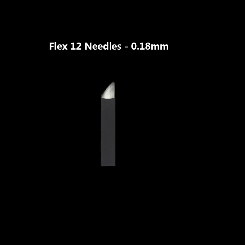 100pcs-0-18-0-2-0-25mm-microblading-needles-Flex-12-pin-Permanent ...