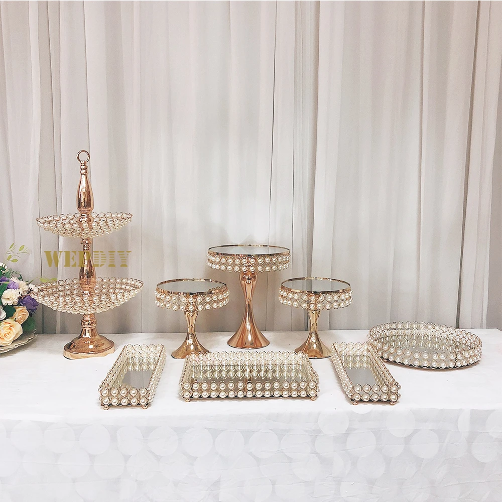 Dessert Table Decor Set Tray Display Rack Wrought Iron Cake A 2022新発