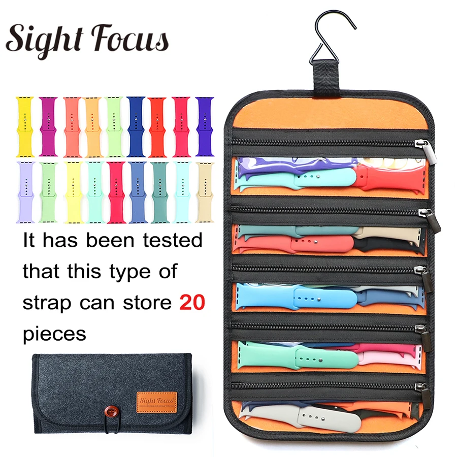 Travel Hanging Watch Organizer Watch Band Box Watch Strap Organizer for ...