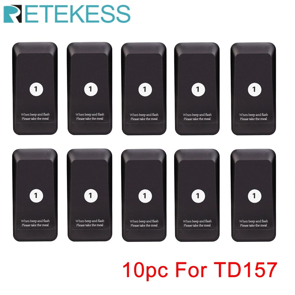 Retekess 10pcs Coaster Pager Receivers For Td157 Restaurant Pager ...