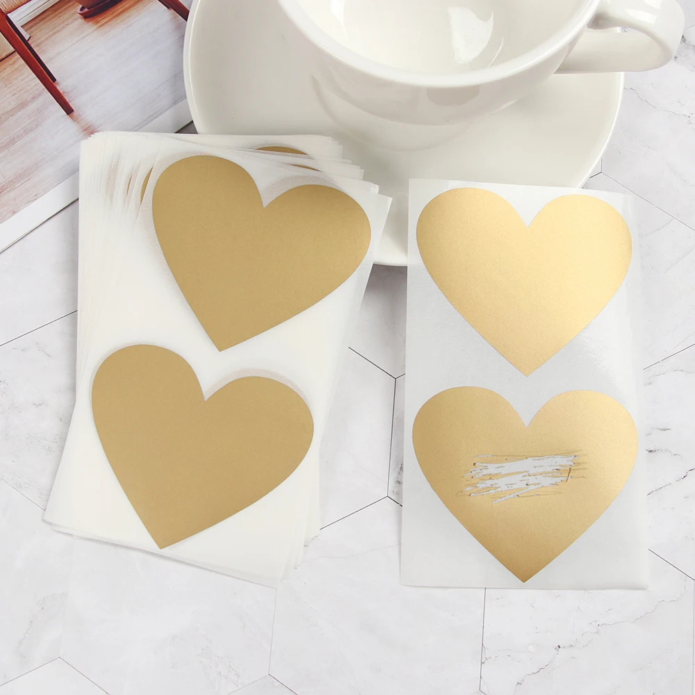 50Pcs-Set-Color-Multi-use-Cute-Love-Pentagram-Shape-Scratch-Card ...