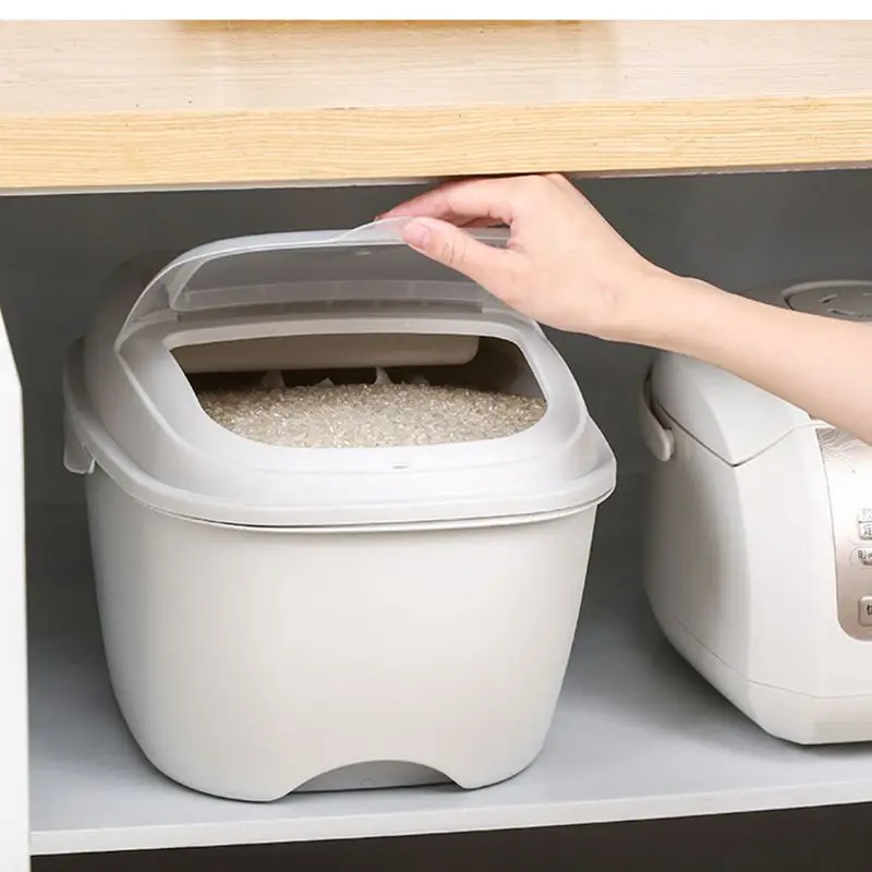Reusable 10kg Large Capacity Rice Airtight Holder Grain Flour Container ...