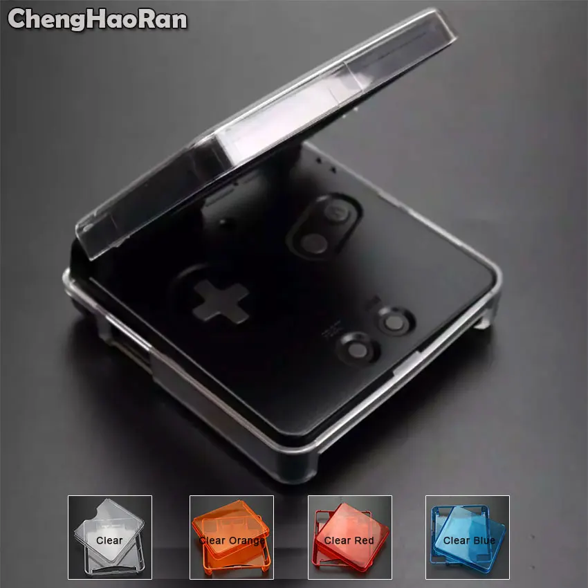 ChengHaoRan Clear Blue Red Housing Shell Cover For GBA SP Hard ...