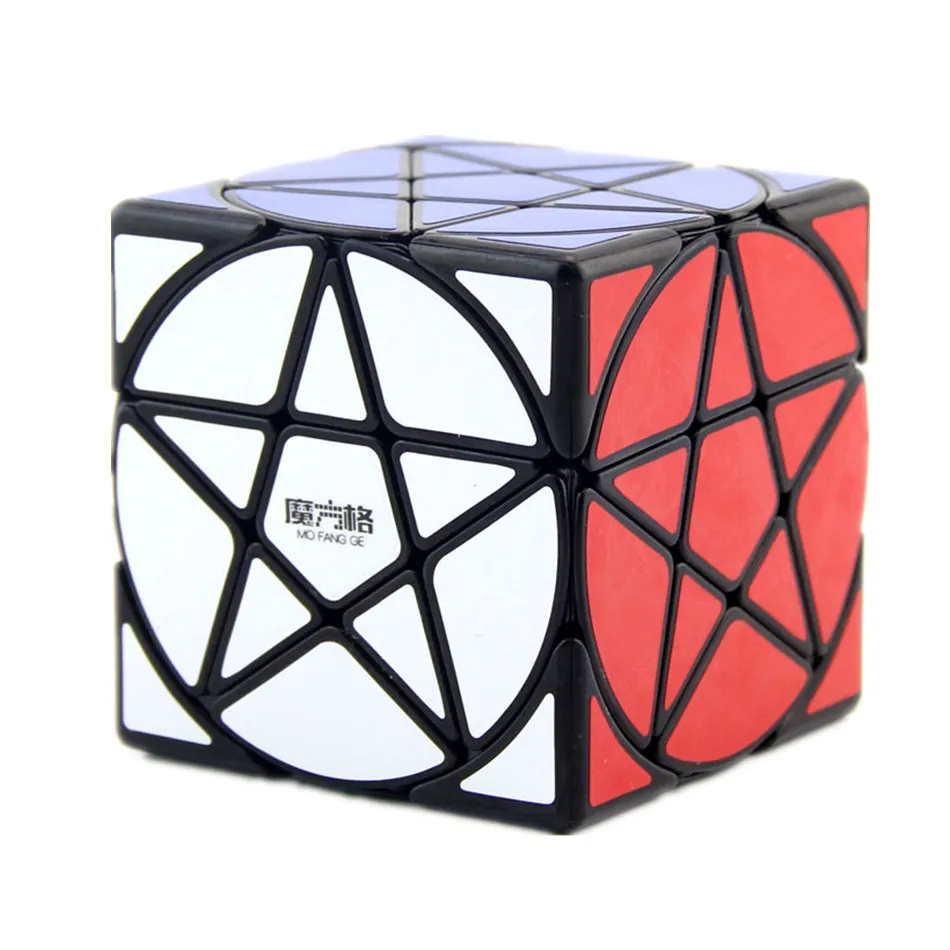 CASSE-TETE,Stickerless--Cube Pentacle Mofangge en forme'étoile géométrique, boîte cadeau ...