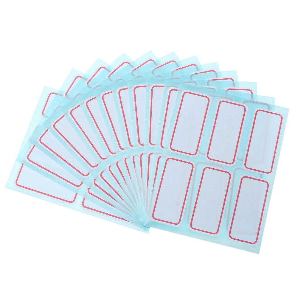 72pcs /pack White Self Adhesive Stickers Labels Name Sticker Household ...