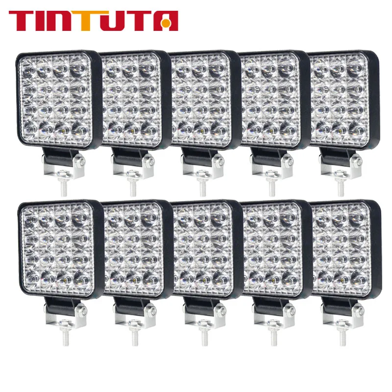 2pcs-Led-headlights-led-car-work-light-work-bar-16LED-9-30V-Car ...
