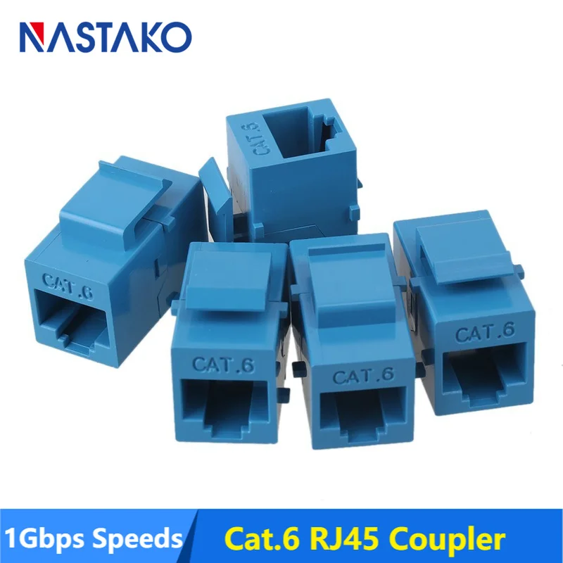 Blue-RJ45-Connector-RJ45-Keystone-Jack-Cat6-RJ45-Extension-Coupler ...