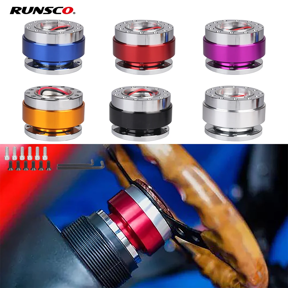 Universal Car Tuning Steering Wheel Quick Release Hub Adapter Snap Off ...