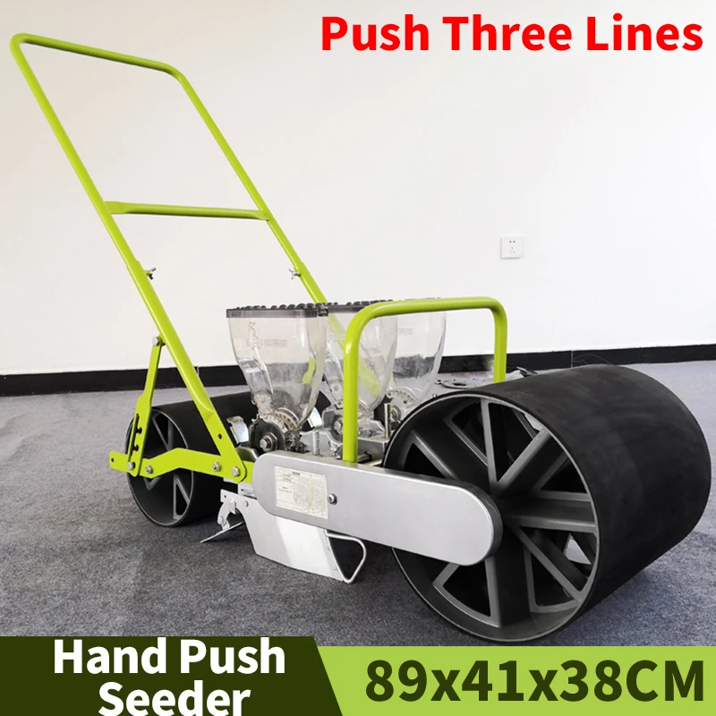 Garden Hand Push Three Rows Vegetable Seeders Multi purpose Agriculture ...