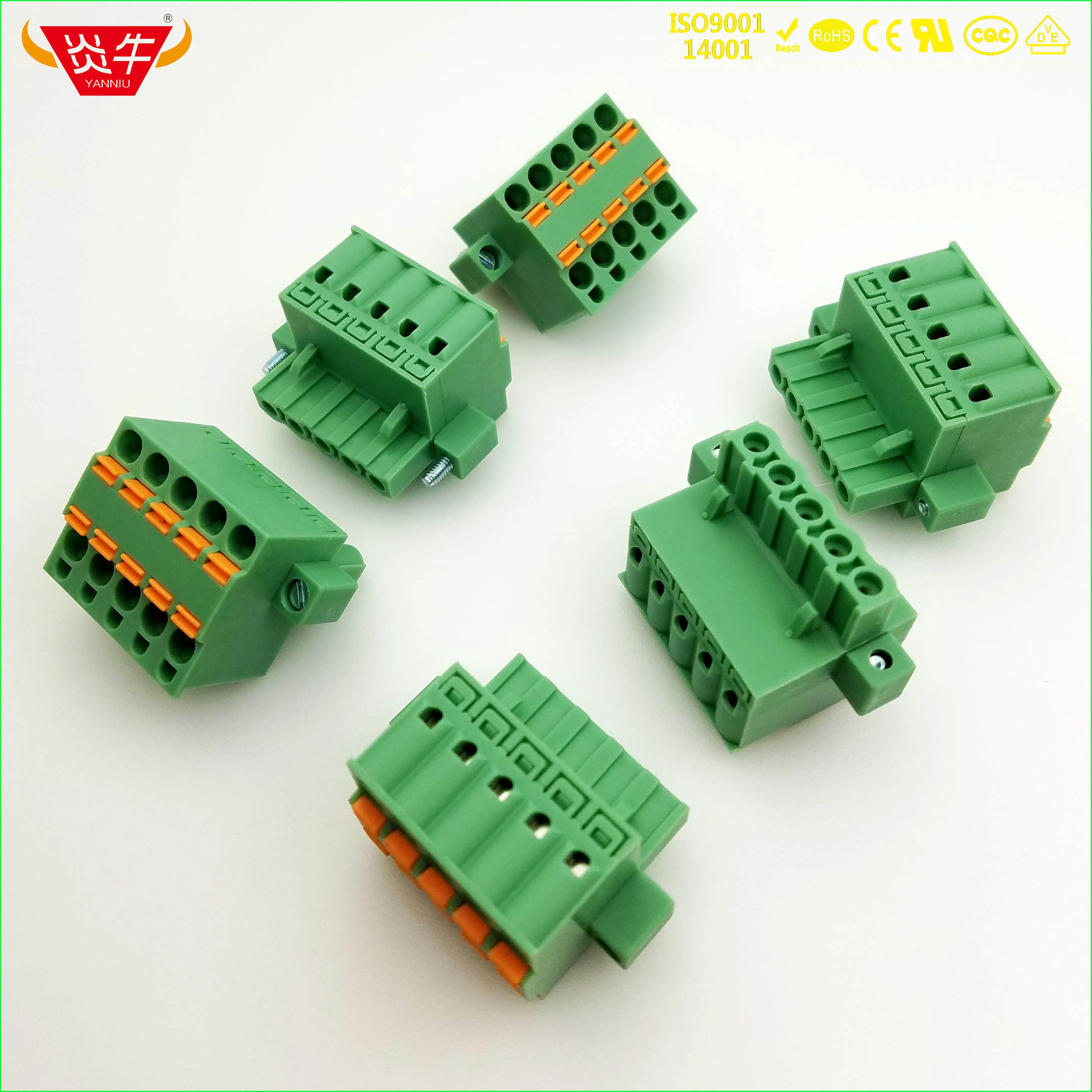 Kf2edgkdhm 5.08 2p ~ 12p Pcb Connector Plug-in Terminal Block 2edgkdhm ...