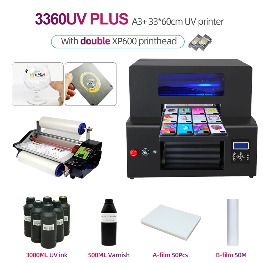 33*60 UV DTF 프린터 광택 엡손 xp600에 대 한 Phonecase 금속 유리 나무 불규칙 한 모양 UV DTF 전송 ...