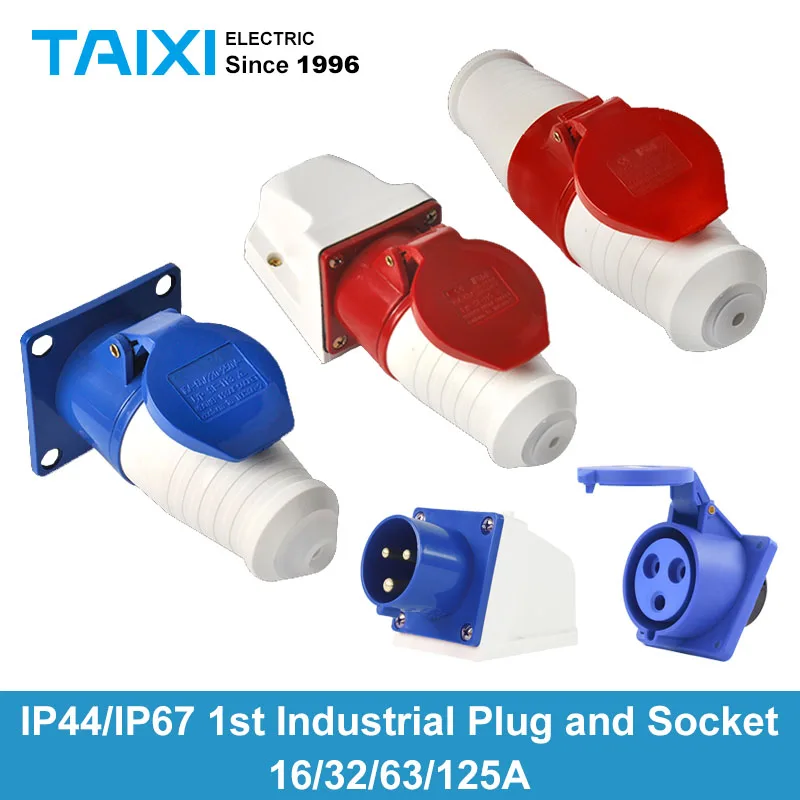 Waterproof-Industrial-Plug-IP44-3-Pole-4-Pole-5-Pin-dustproof-socket ...