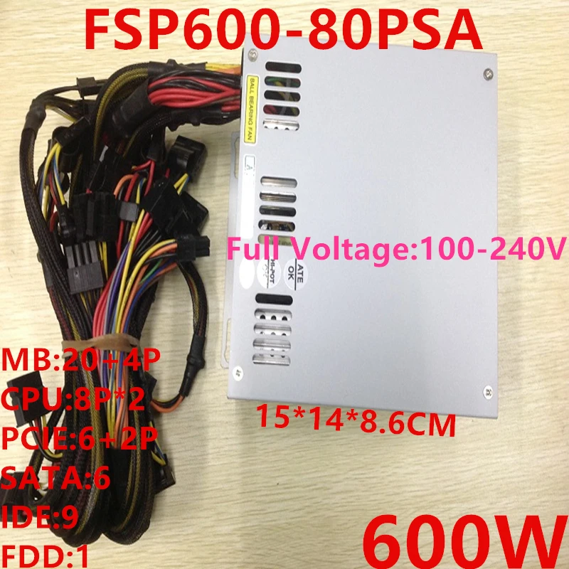 Original PSU For FSP 600W Switching Power Supply FSP600-80PSA FSP600 ...
