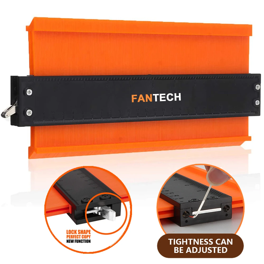 Contour Gauge Profile Duplicator Tool Adjustable Lock Alloy Edge Copy ...