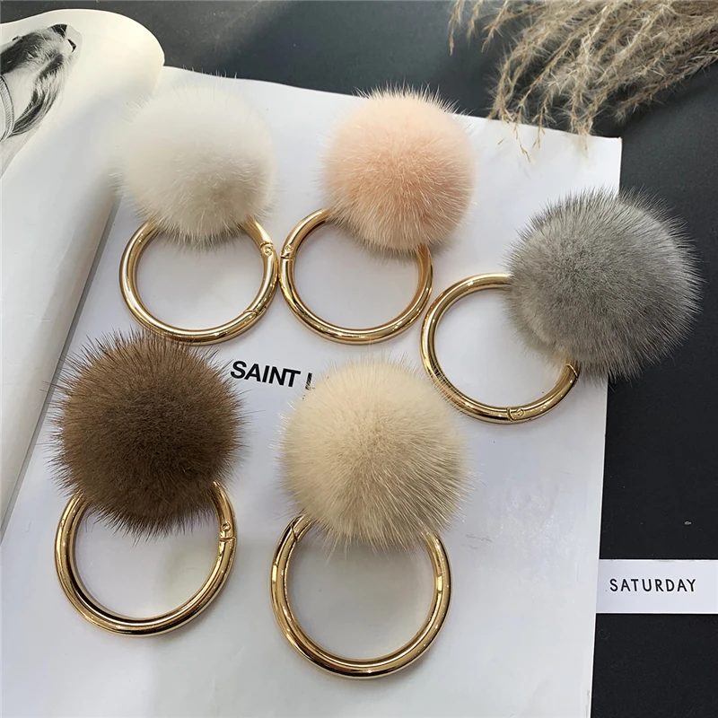 Cute-Trinkets-Real-Mink-Fur-Pompom-Ball-Keychain-Women-Backpack ...