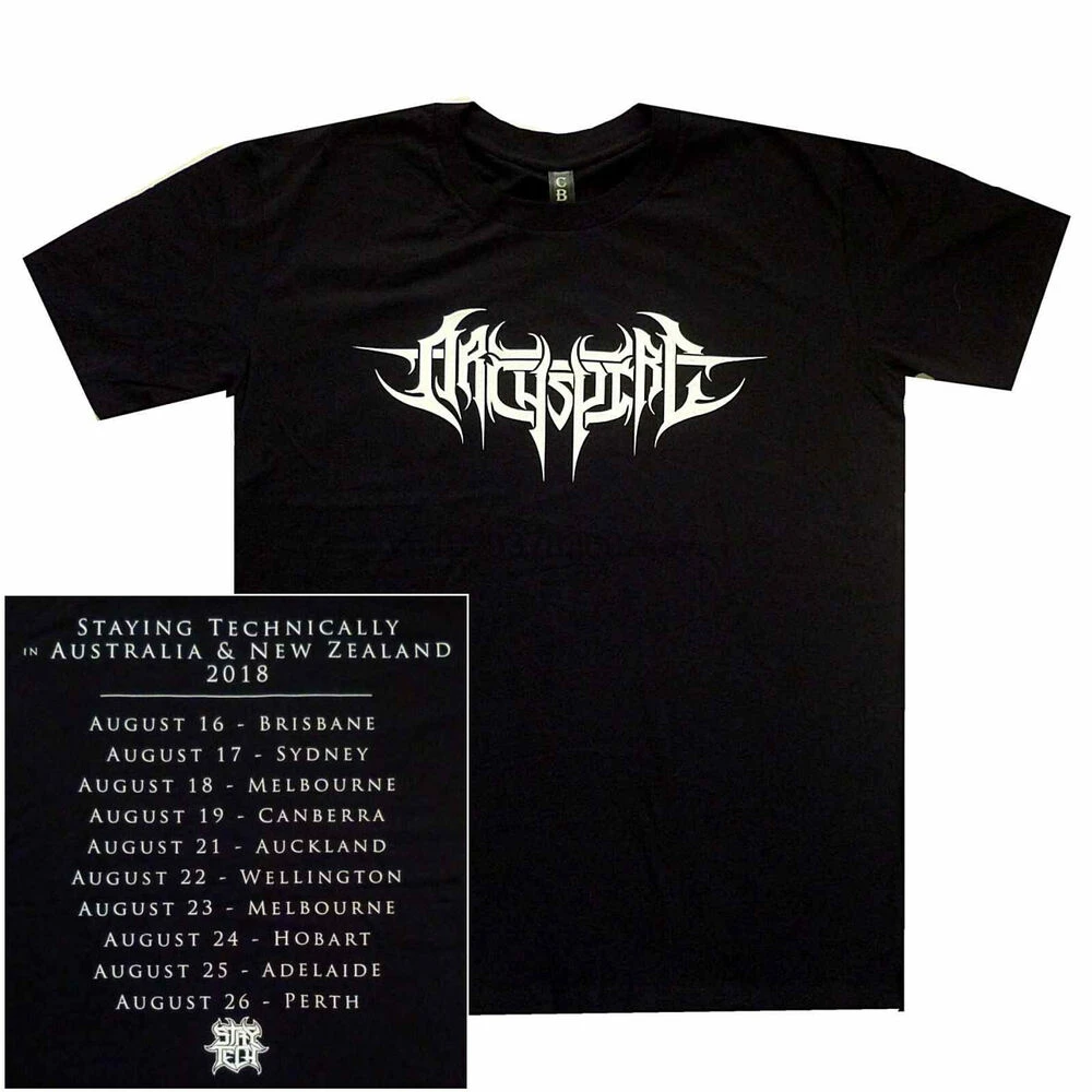 Archspire Logo Australian Tour Shirt L XL XXL Death Metal Official T ...
