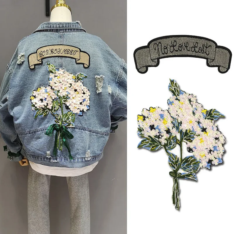 2pcs-set-Large-Size-Flower-Sewing-on-Applique-Patches-DIY-Applique ...