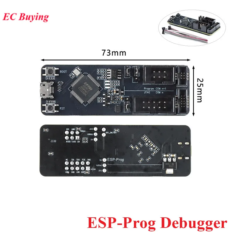 Esp Prog 개발 보드 케이블 포함 Esp8266 Esp32 오리지널 용 Jtag 디버그 프로그램 다운로드기 모듈 디버깅 도구반도체 집적회로 Aliexpress