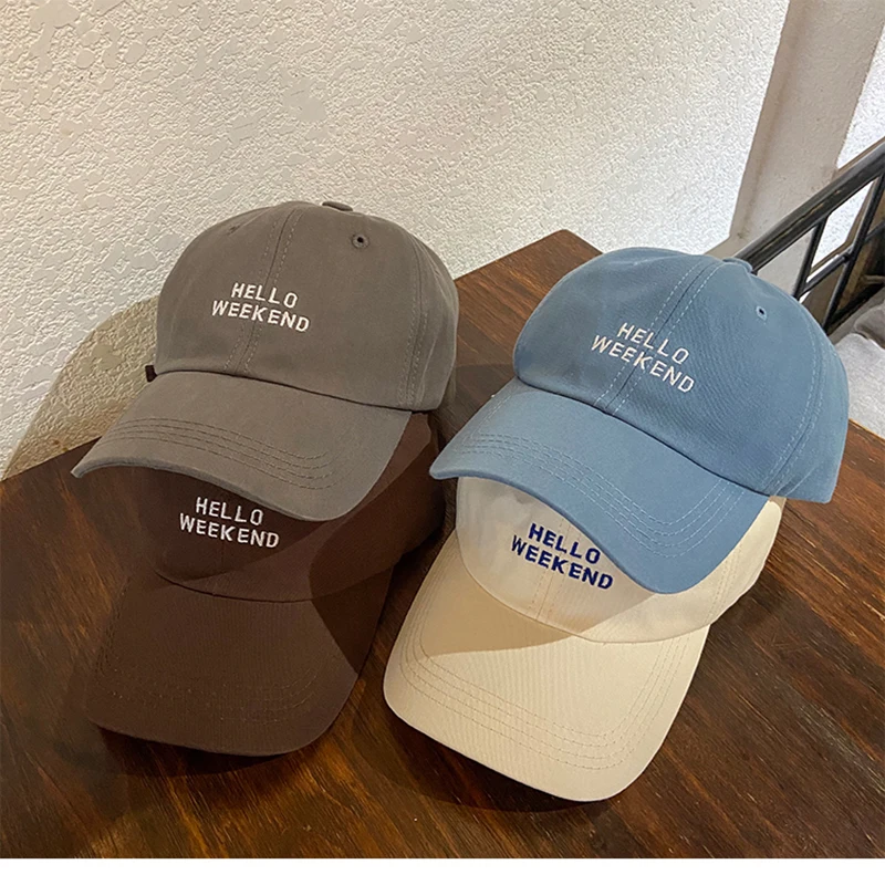클래식 조절 가능한 패셔너블 야구 모자 여성 및 남성용 패션 레터 주말 차양 장식 캐주얼 힙합 모자야구 모자