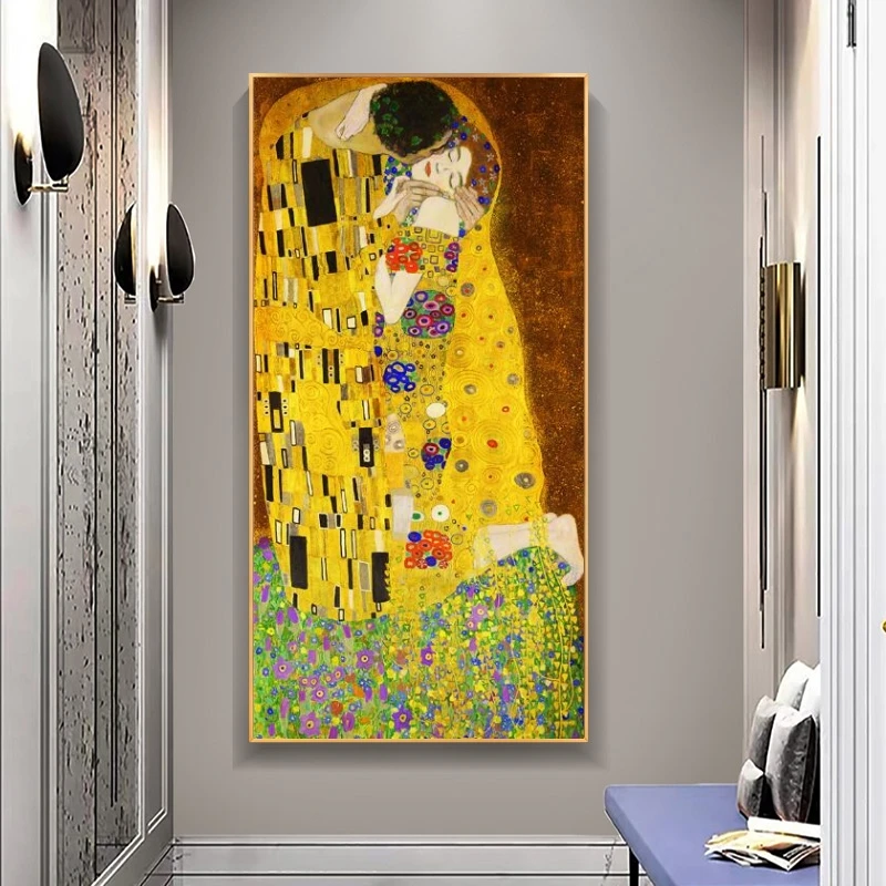 Digital Prints Art & Collectibles Classic Portrait Klimt The Kiss ...