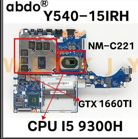 For Lenovo Legion Y540-15IRH Laptop Motherboard.NM-C221 FRU:5B20S44062 ...