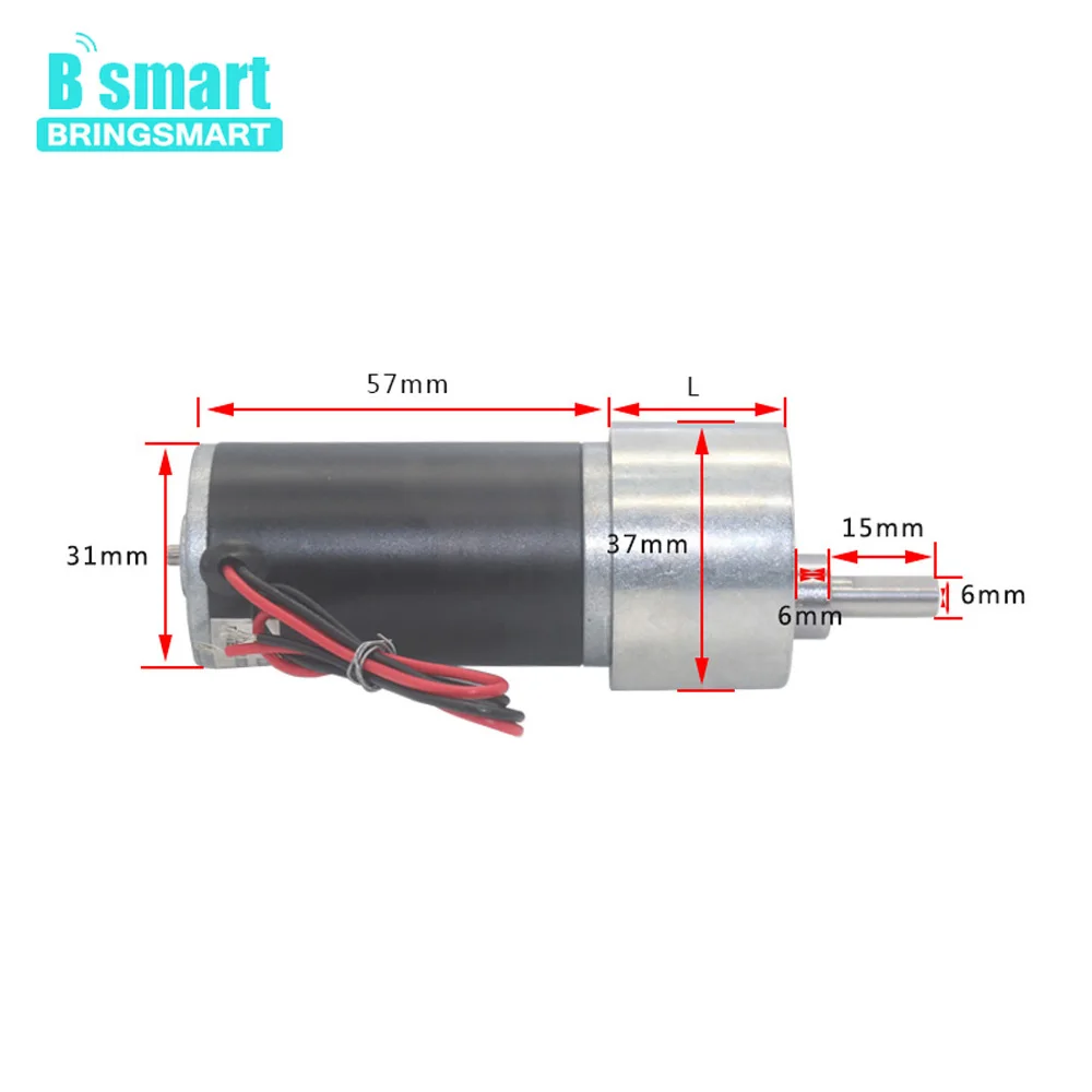 Bringsmart-DC-Gear-Motor-12-Volt-Redutor-alta-velocidade-de-alta-torque ...