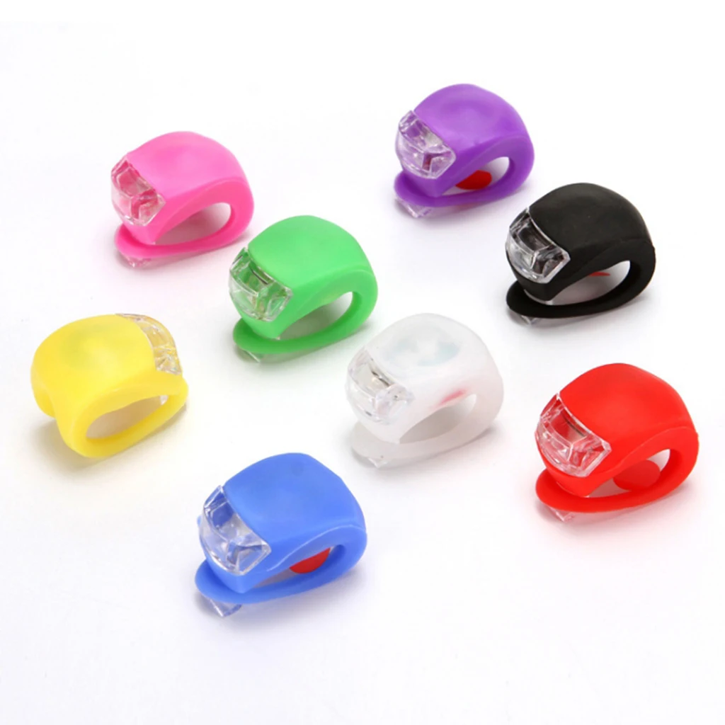 Silicone-Water-Resistant-Frog-LED-Bicycle-Bike-Head-Front-Rear-Mountain ...