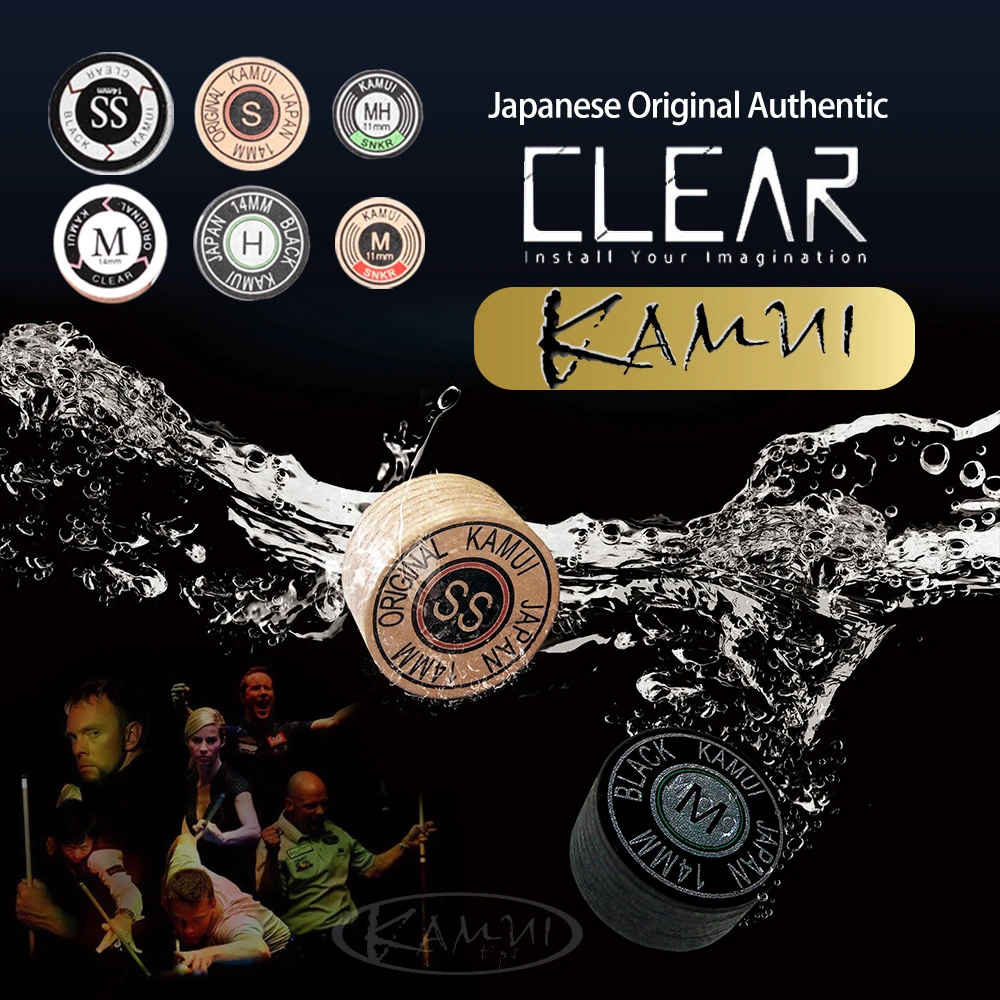 Original Japanese KAMUI Tip Pool Cue Snooker Tip 11mm/14mm Tip 6/8 ...