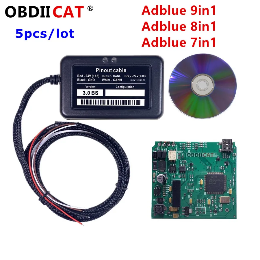 Emulador de 5 piezas Adblue 7 en 1 8 en 1, actualización a Adblue 9 en ...