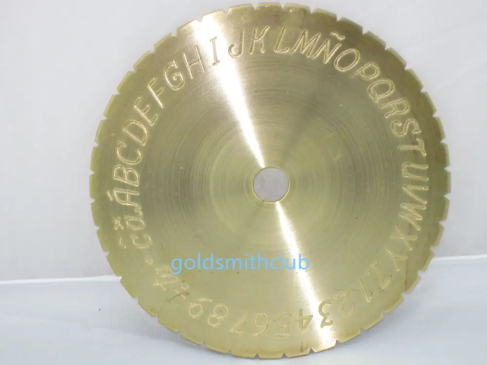 Fonts Dials For Inside Ring Engraving Machine, Jewelry Tools , Ring ...