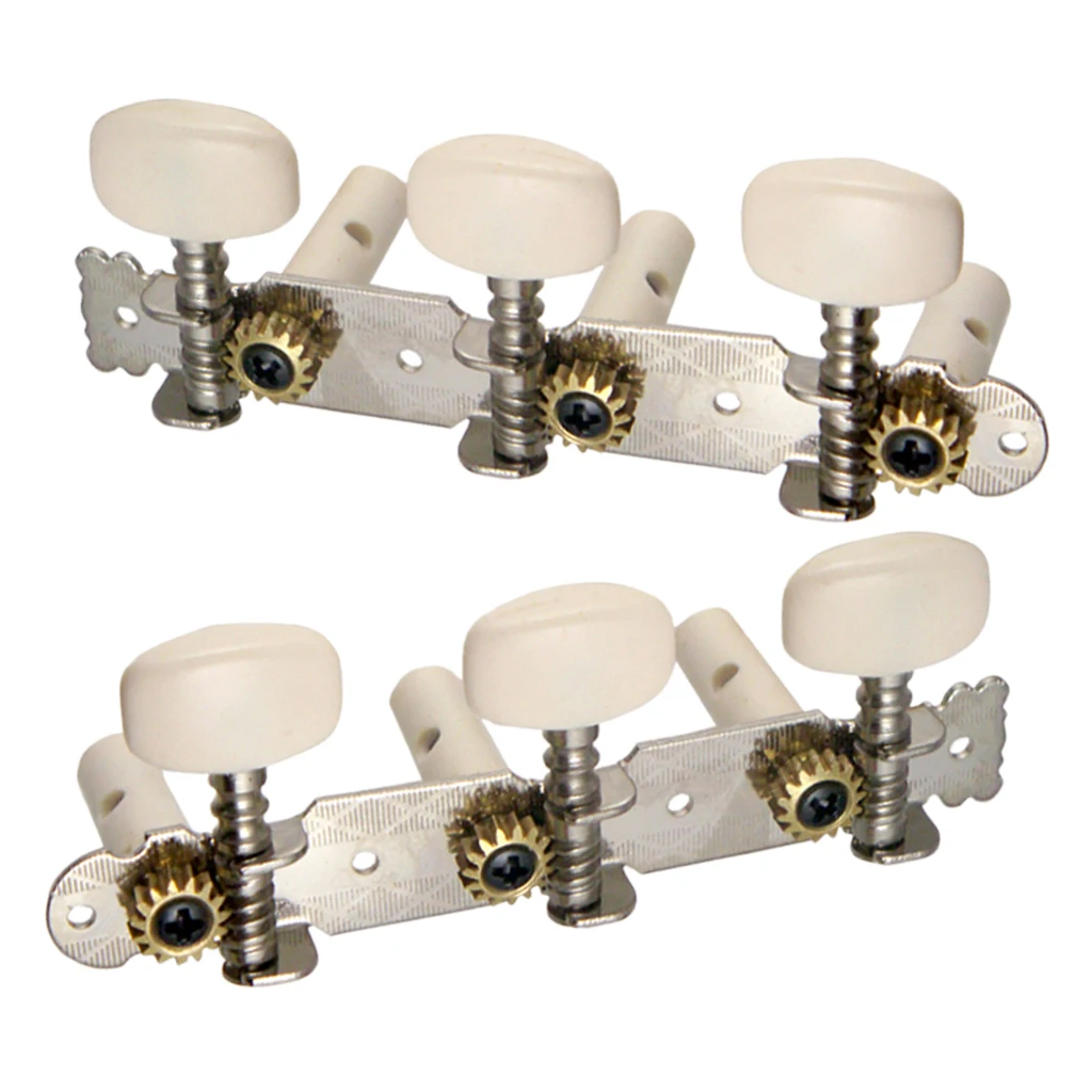 Pack of 2 Classical Guitar String Tuning Pegs Keys Tuners for Guitar ...