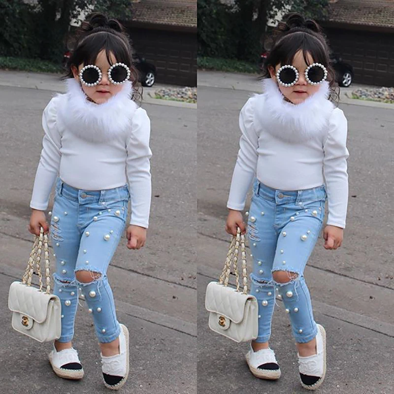 Kids-Blue-Hole-Jeans-Baby-Girls-Beads-Pants-Children-Jeans-Spring ...