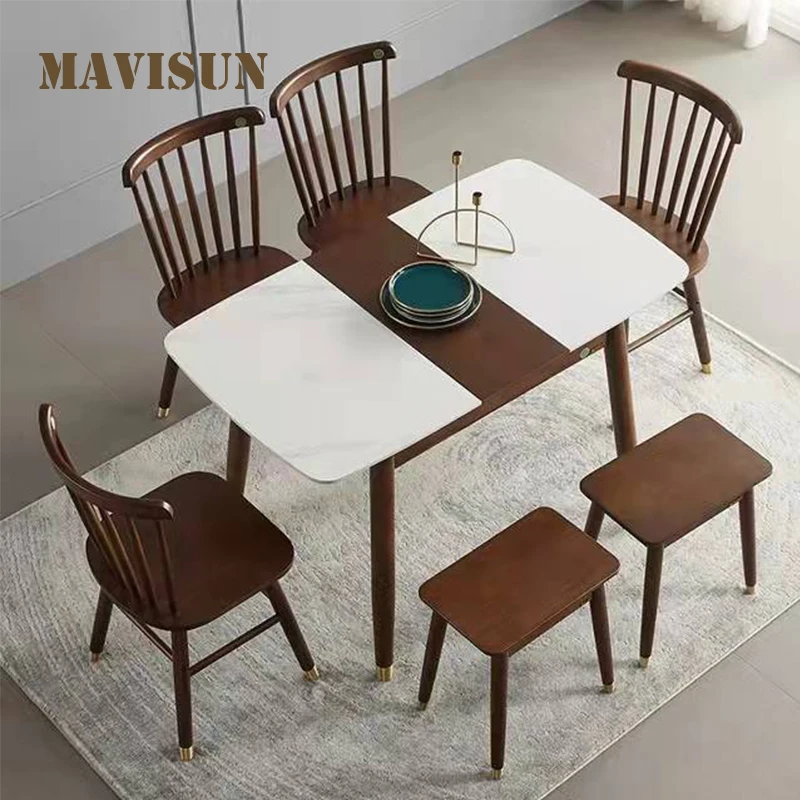Restaurant Furniture Breakfast Solid Wood Table And Chairs Simple ...