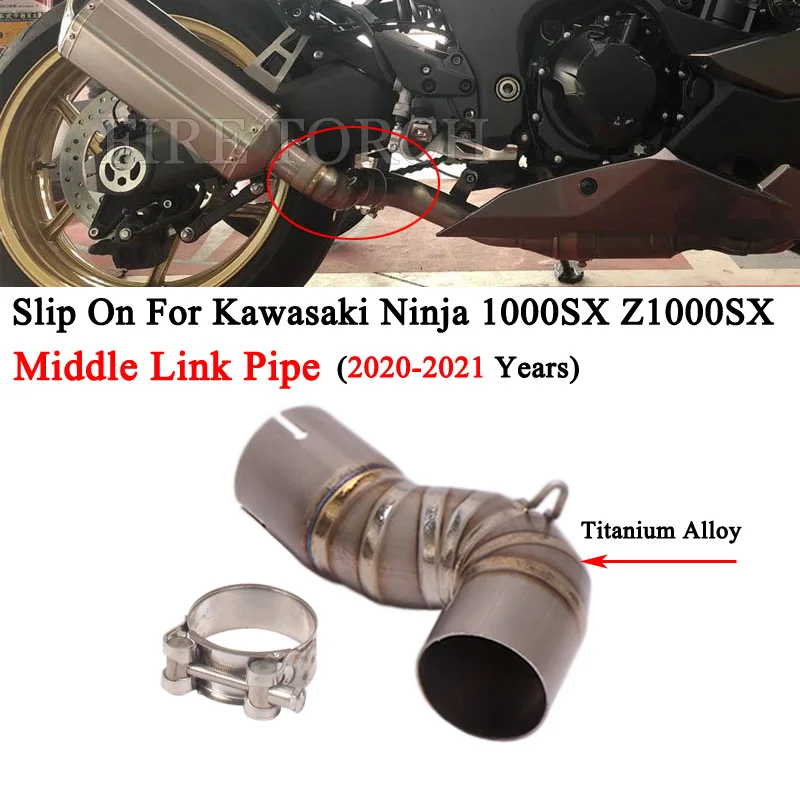 Slip-On-For-Kawasaki-Ninja-1000sx-z1000sx-Motorcycle-Titanium-Alloy ...