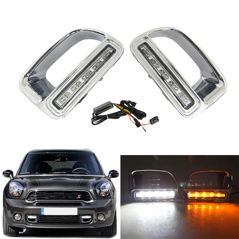 LED Daytime Running Light Waterproof ABS 12V DRL Fog Lamp Decoration ...